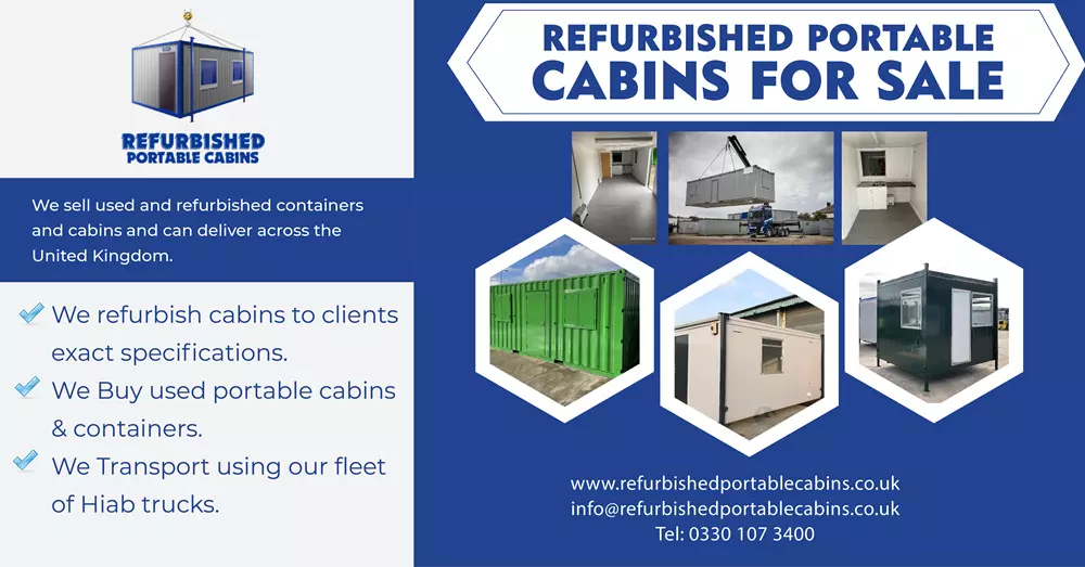 Refurbished Portable Cabins for Sale 2nd hand Used Containers, Offices